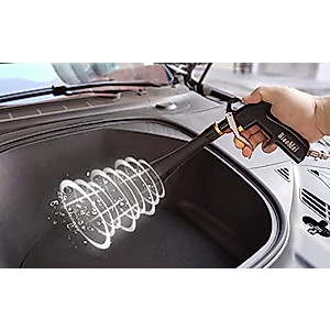 BIAOMEI High Pressure Car Interior Cleaning Gun Automobile Detailing Cleaning Car Detailing Dry Washing Gun with Brush (New ugrade Aluminum Tube Rotate), z-014