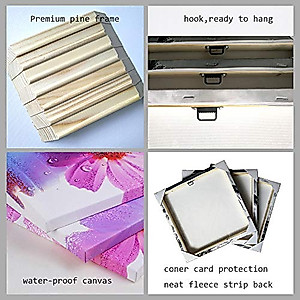 WELMECO Elegant African American Woman with Gold Crown Fashion Accessories Painting Giclee Prints Black Girl Canvas Poster Gallery Wrapped Artwork for Bedroom Living Room Makeup Room Decoration