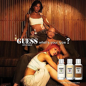 GUESS Originals Type 3 Tobacco & Amberwood Eau de Parfum Perfume Spray For Unisex 3.4 Fl. Oz.
