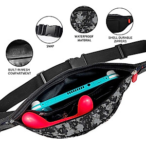 LYCEBELL Travel Bag for Nintendo Switch / Switch OLED, Switch Bag for Dock Console, Joy-Con, Phone and Switch Accessories, Sling Crossbody Switch Backpack for Men, Adults(only bag)