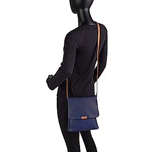 Le Donne Leather Spruce Run Crossbody – Premium Full-Grain Colombian Vaquetta Leather Bag, 9.5'' x 9.5'' x 2'' (Tan)