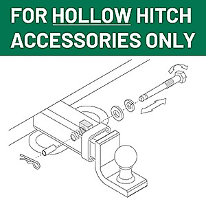 Let's Go Aero SHP359 Silent Hitch Pin for 2 Inch Hitch, Metallic