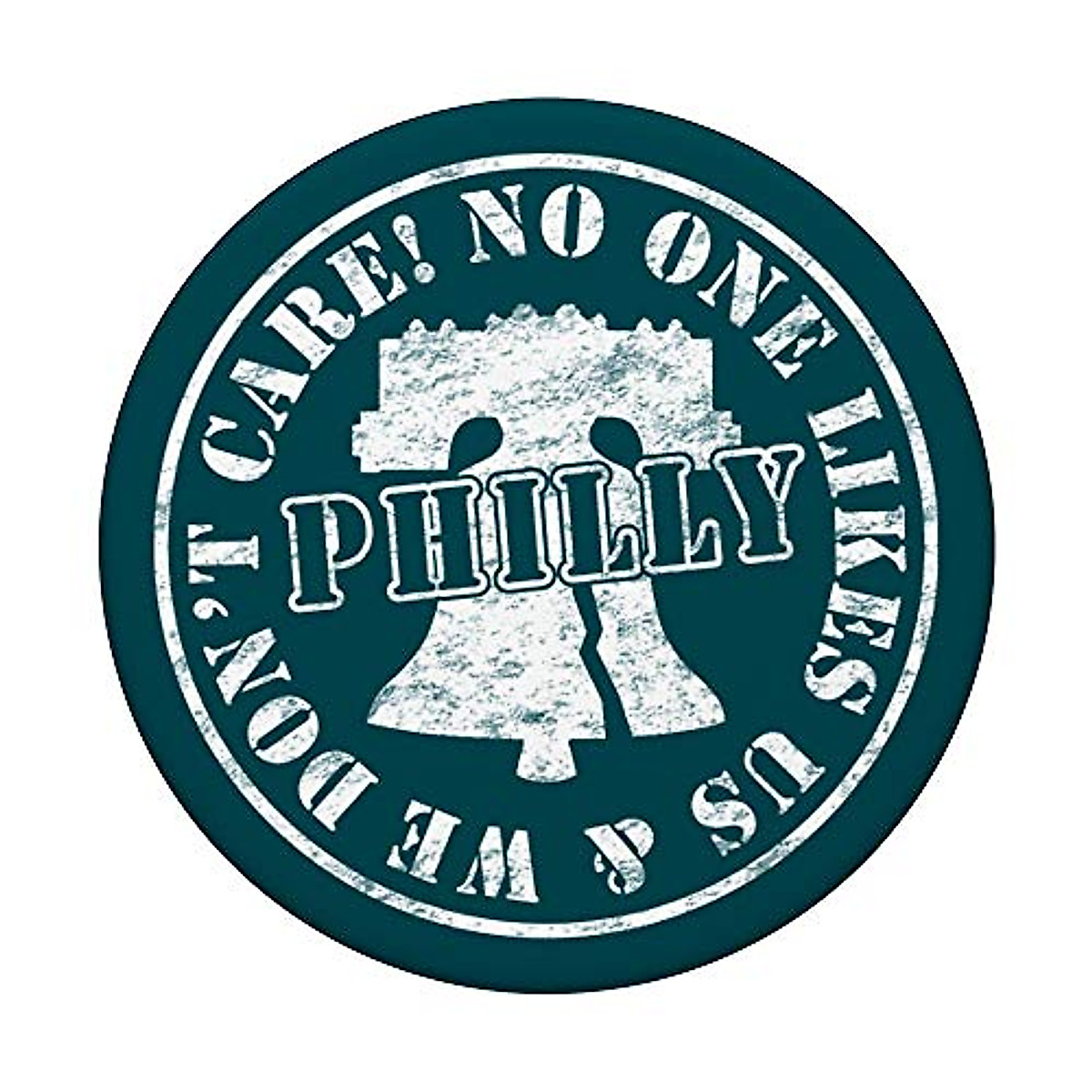 Vintage Philly No One Likes Us We Don't Care Philadelphia PopSockets Swappable PopGrip