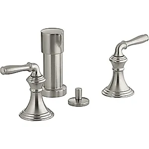 KOHLER K-412-4-BN Devonshire Vertical Spray Bidet Faucet, Vibrant Brushed Nickel