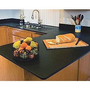 Kittrich Corp 04F-187110-06 18-Inch X 4-Feet Contact Paper Self Adhesive Shelf Liner, Black