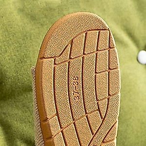 Adjustable Slide Sandals Women Female Four Seasons Household Indoor Couple Household Chinese Floral Printing Sandals (Sky Blue, 8.5)