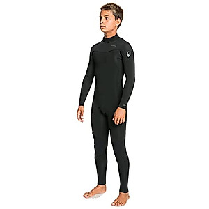 Quiksilver Boys 3/2 Sessions Back Zip Wetsuit - Black | 14