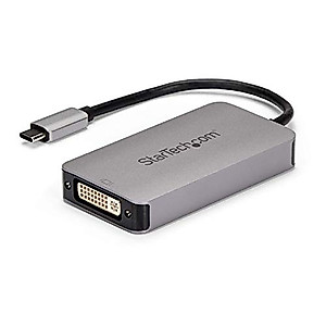 StarTech.com USB 3.1 Type-C to Dual Link DVI-I Adapter - Digital Only - 2560 x 1600 - Active USB-C to DVI Video Adapter Converter (CDP2DVIDP), Space Gray