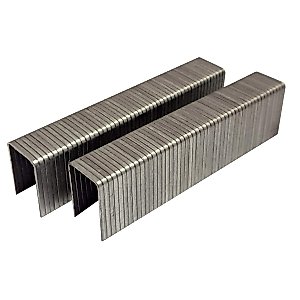 1000 Pcs 1/4" L. x3/8" Galvanized Fine Wire Steel Staples, Pins 20-Gauge Flat Crown Staples, for Stapler Gun, Fits Powershot, Craftsman, Ace, Master Mechanic, Stanley Air Tool Super-Deals-Shop