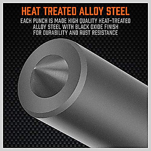 HORUSDY 28-Piece Transfer Punch Set, 3/32" - 1/2", Heat Treated Alloy Steel Forging