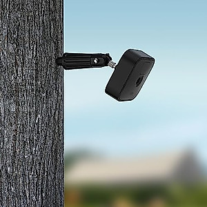 Holicfun Tree Mount for Security Camera and Solar Panel, Universal Wooden-Wall Holder for Ring, Blink, Arlo, Eufy, Wyze, Google Nest, Simplisafe and More, Adjustable Angle, Easy Installation (Black)