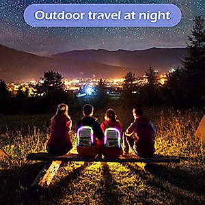 Mytium Clear Backpack,Transparent Backpack with Led lights See Through Backpack for Kids Adult School,Sport,Travel,Stadium-Large