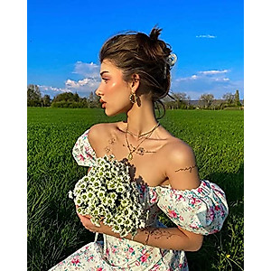 Realistic Temporary Tattoo - 86 Sheets Tiny Small Fake Tattoos, 24 Pcs Inspirational Quotes Words Fake Tattoo, 62 Pcs Long Lasting Wild Flower Floral Bouquet Leaf Adult Fake Tattoos Stickers