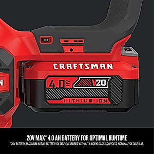 CRAFTSMAN V20* Cordless Chainsaw, 12-Inch (CMCCS620M1)