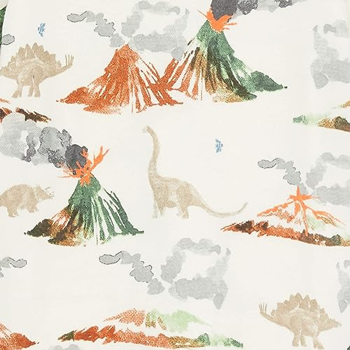 Burt's Bees Baby Boys Footed Pajamas, Sleep and Play Loose Fit, 100% Organic Cotton Soft One-piece PJs, Sizes NB to 6-9 Months