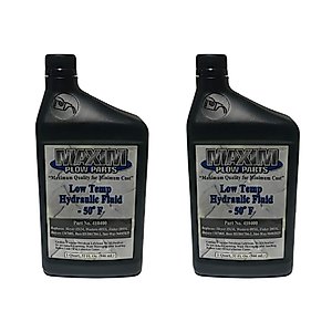 Quart (2 Pack) Snow Plow Hydraulic Fluid Low Temp -50 Degrees Fahrenheit Meyer 15134, Western 49311, Fisher 28531, Buyers 1307005, Boss HYD01704-1, Snow-Way 66005029