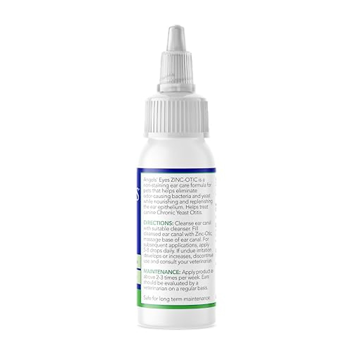 ANGELS’ EYES Zinc-Otic Ear Relief Treatment for Dogs and Cats Soothe Ear Infections Calm Itchy Inflamed Ears Natural BA and Zinc Formula 1 Ounce