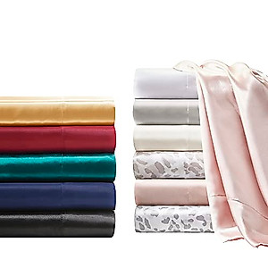 Madison Park Essentials Satin Luxury Wrinkle-Free High-Luster and Silk Standard Teal 2