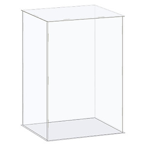 MECCANIXITY Acrylic Display Case Box Clear Dustproof Protection Showcase 10x6.3x14.1 Inch for Collectibles Display