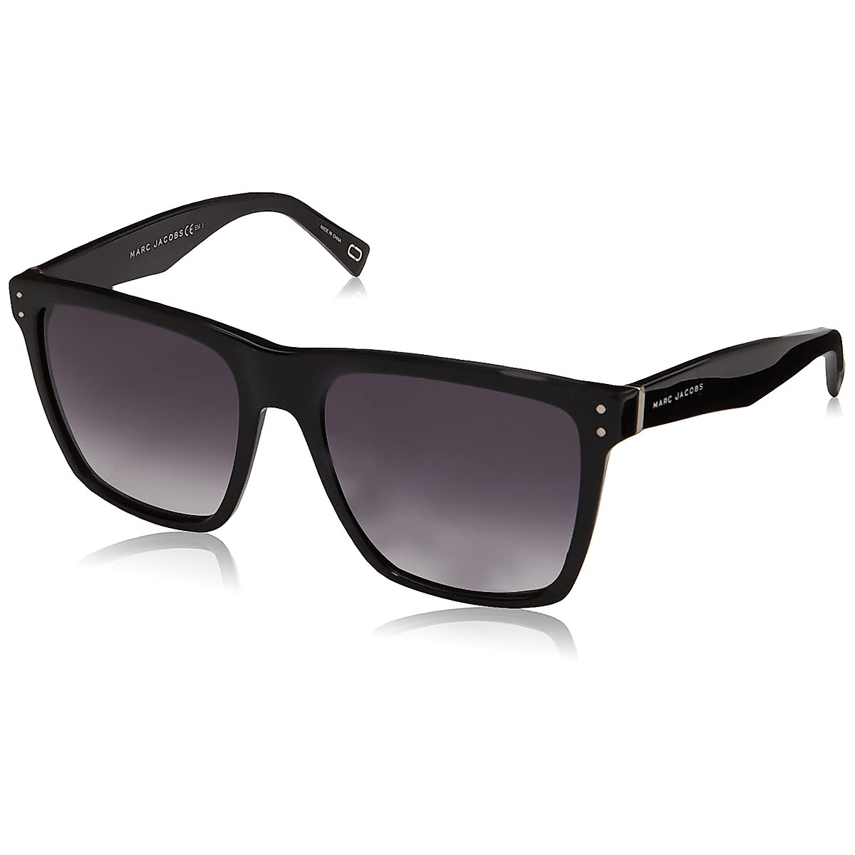 Marc Jacobs Women's MARC119/S Square Sunglasses, Black/Dark Gray Gradient, 54 mm
