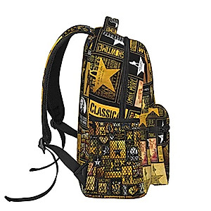 DUAHUAZAI Kid'S Backpack Hamilton-Drama School Bag For Teens Boys Women Laptop Daypack Traveling Lightweight Book Bags