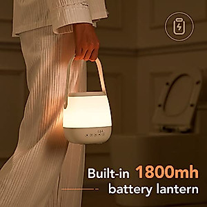 One Fire Night Light for Kids+Sound Machine Baby Night Light, 35 Lighting Modes & Dimmable Kids Night Lights for Bedroom, Portable & Rechargeable Battery Night Light for Kids,Remote+Timer Nursery Lamp