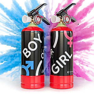 Baby Gender Reveal Powder Spray Color Blasters (Jumbo) | 2 Pack | Blue & Pink Smoke | 100% Biodegradable Powder Spray For Boy or Girl Reveal Decorations & Ideas