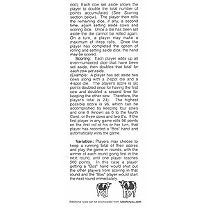 Koplow Games Cow Dice Game