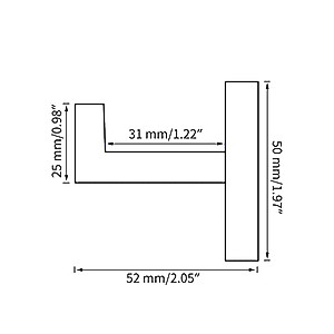 Miyili Bath Towel Hook Brushed Gold Stainless Steel Coat/Robe Clothes Hook for Kitchen Garage Wall Mounted (2 Pack), B06C2