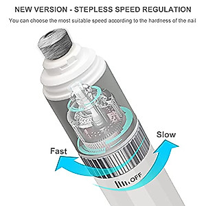 Casifor Dog Nail Grinder and Clippers Quiet with 10h Working Time Professional Pet Nail Trimmer Stepless Speed Regulation Pet Nail Grinder Electric Nail File for Large Medium Small Dogs and Cats…