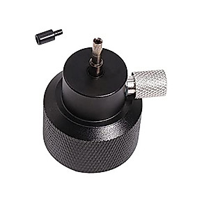 COLOR TREE Airsoft Propane Filling Adapter for Green Gas Tank with Silicone Oil Port Gas Adapter Avoid Leak Black