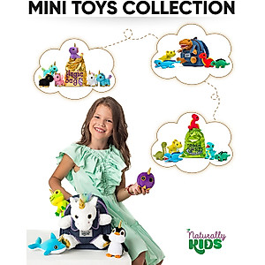 Naturally KIDS Unicorn Stuffed Animal Backpack, Unicorn Toys for Girls, Toddler Girls Backpack