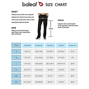 BALEAF Women's Fleece Pants Winter Running Gear with Zipper Pockets Athletic Joggers Adjustable Ankle Track Pants Black Size M