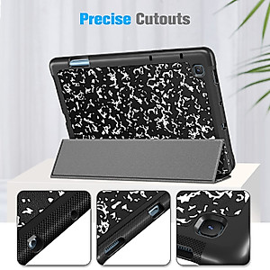 Fintie Slim Case for Samsung Galaxy Tab S6 Lite 10.4 Inch 2024/2022/2020 with Built-in S Pen Holder, Soft TPU Smart Stand Back Cover Auto Wake/Sleep, Composition