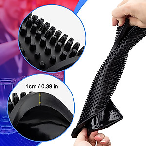 Noverlife 2PCS Barber Work Station Mat for Salon, Flexible PVC Heavy Duty Antiskid Rubber Mat for Stations, Service Mat Cushion for Bar, Heat-Resistant Pad Tools for Styling Hair Dryers Hair Trimmers
