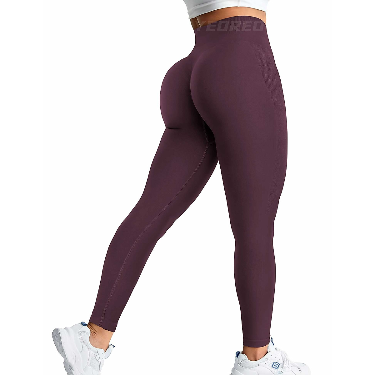 YEOREO Amplify Leggings for Women Seamless Scrunch Leggings Butt Lifting Gym High Waisted Athletic Leggings