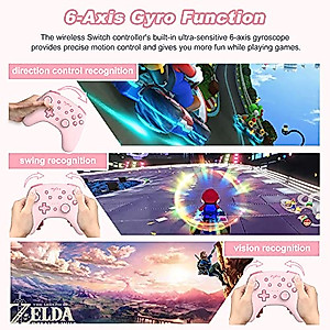 PXN Wireless Switch Controller - is compatible with Switch/Switch Lite/OLED - It is a Switch Controller with features including Turbo, Wake-up, NFC, Motion, and Vibration. (Note: iOS devices with