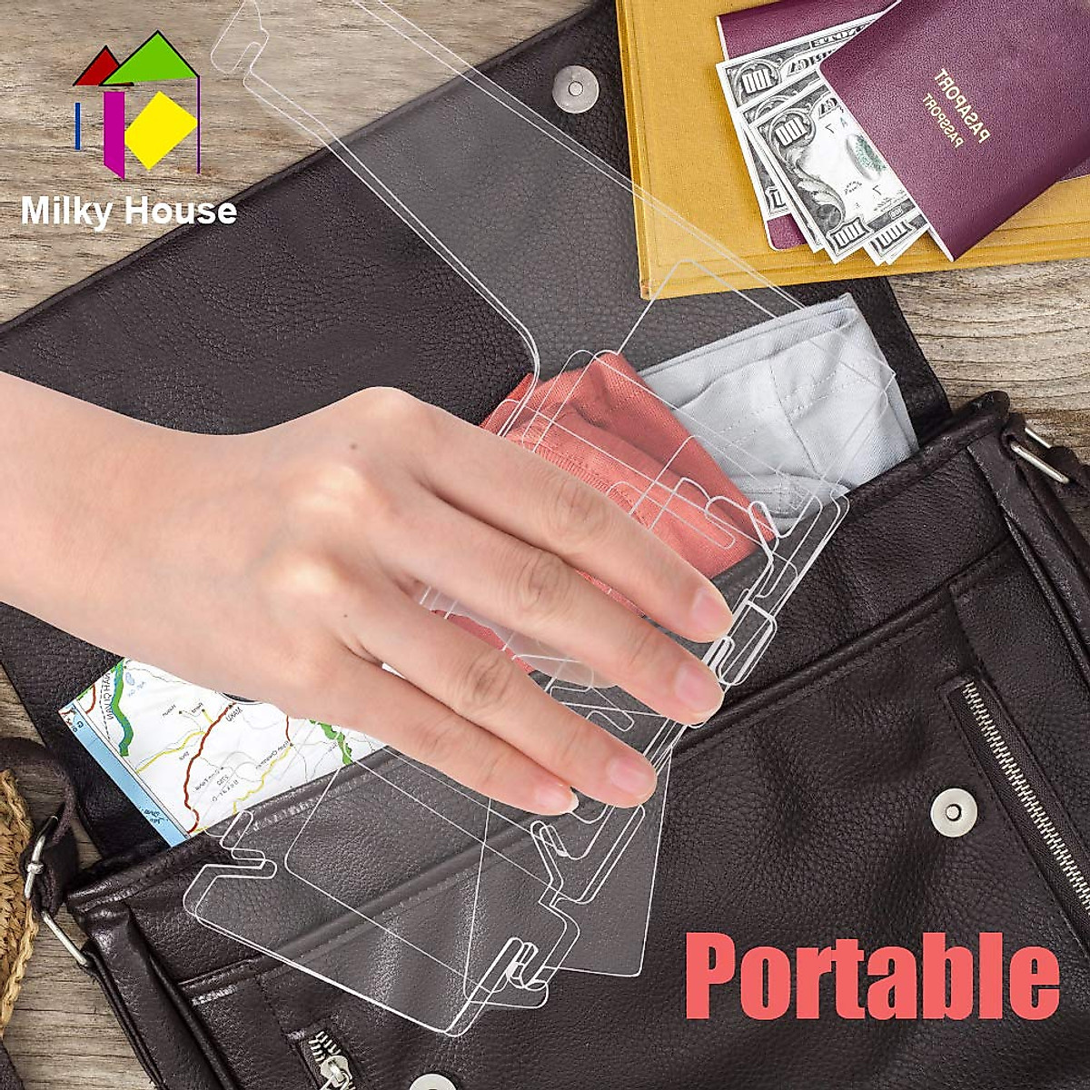 Dice Tower, Dice Rolling Tower Kit with Double Sided Matte Protective Film, Please Tear Off Before Use & Tray Collapsible Portable Easy Roller for Desktop Board Game,RPG, D&D & Foxta