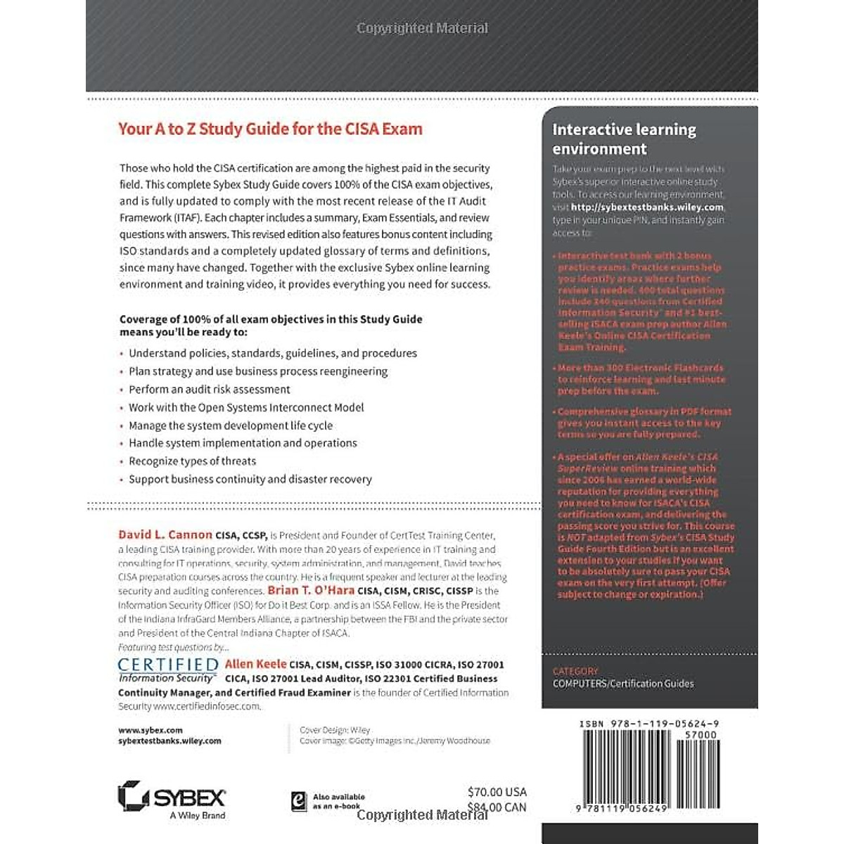 CISA Certified Information Systems Auditor Study Guide