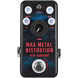 Max Metal High Gain Distortion Pedal with Full Range EQ for Metal & Thrash Guitar