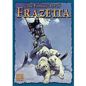 2021 The Fantasy Art of Frazetta 16-Month Wall Calendar