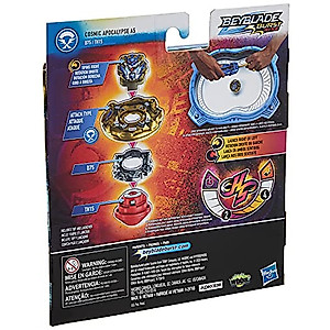 Beyblade Burst Rise Hypersphere Apocalypse Blade Set -- Right/Left-Spin Launcher with Right-Spin Battling Top Toy, Ages 8 and Up
