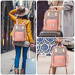 YAMTION Backpack Women 15.6 inch School Backpack for Teen Girls Schoolbag Student,Computer Backpack for College High School,Bookbag for University for Teacher,Nurse