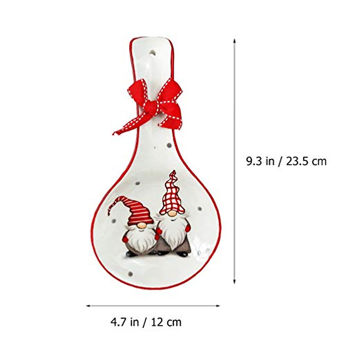 2pcs Christmas Spoon Rest Ceramic Chopsticks Holder Table Decorations Christmas House Warming Gift