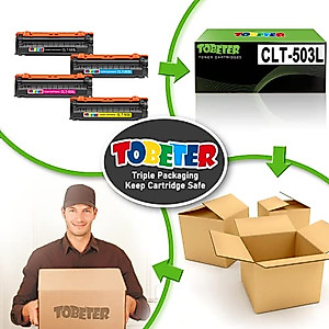 ToBeter Compatible CLT-503L Toner Cartridge Replacement for Samsung CLT 503L K503L Y503L M503L C503L 4 Pack for Samsung ProXpress SL-C3060FW C3010DW C3010ND Printer (1 Black 1 Cyan 1 Magenta 1 Yellow)