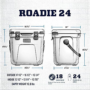 YETI Roadie 24 Cooler, Nordic Purple