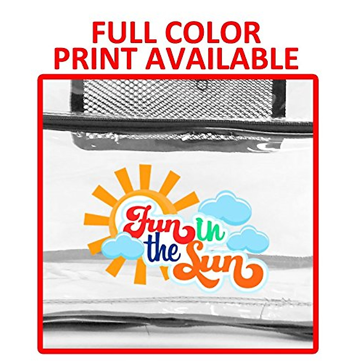 Bravo Enterprise Deluxe Stadium Approved Clear Tote Bag Adjustable Shoulder Padded Strap Handles