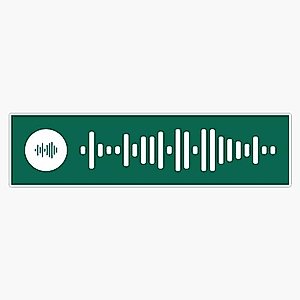 Poison Alice Cooper Spotify Code Sticker Vinyl Waterproof Sticker Decal Car Laptop Wall Window Bumper Sticker 5"