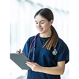 Nurse Gifts for Women Nurse Stethoscope Necklace Heart Doctor Stethoscope Pendant Doctor Nurse Medical Student Graduation Jewelry Gift (silver)