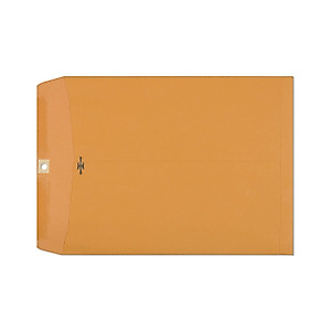 Clasp Envelopes – 10x13 Inch Brown Kraft Catalog Envelopes - 30 Pack - with Clasp Closure & Gummed Seal – 28lb Heavyweight Paper Envelopes for Home, Office, Business, Legal or School.